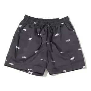 Nike Club Woven Allover Print Flow Shorts - Black