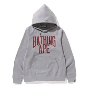 A BATHING APE Nyc Logo Hoodie - Grey