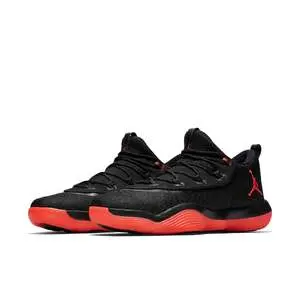 JORDAN Air Super Fly Low Sneakers - Black/infrared