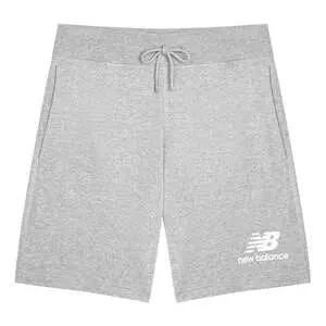 NEW BALANCE Essentials Stacked Logo Shorts - Grey