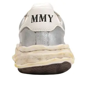 Mihara Yasuhiro Blakey Og Sole Film Attached Canvas Low Top Sneakers - Silver