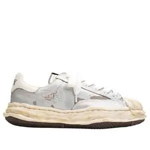 Mihara Yasuhiro Blakey Og Sole Film Attached Canvas Low Top Sneakers - Silver