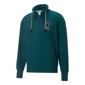 PUMA X Ami Half Zip Sweatshirt - Green