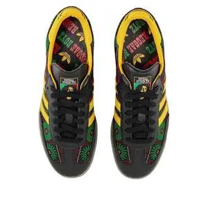 Adidas Samba Og Bob Marley Football Is Freedom Sneakers - Core Black/bold Gold/pure Ruby