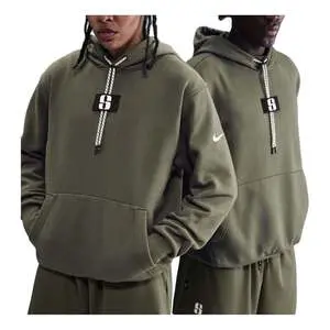 Nike Sabrina Fleece Basketball Hoodie - Medium Olive/white