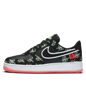 Nike Force 1 '07 Lv8 Worldwide Sneakers - Black/white/red