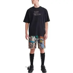Off-White Ss22 Arrow Pattern Printing Round Neck Pullover Short Sleeve Loose Fit T-shirt