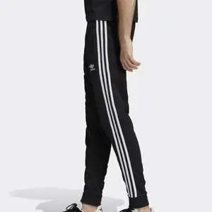 Adidas Originals Printing Fleece Lined Sports Pants - Black