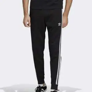 Adidas Originals Printing Fleece Lined Sports Pants - Black