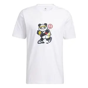 Adidas Panda Tee Short-sleeved Sportswear Casual Breathable - White