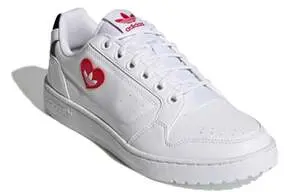 Adidas Ny 90 "heart Logo" Low Top Sneakers - White/black/red