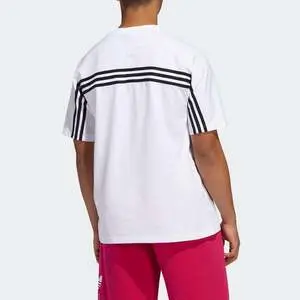 Adidas Originals 3-stripe Tee Stripe Logo Embroidered Short Sleeve - White