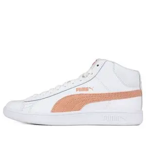 PUMA Smash V2 Mid Top Sneakers - White/pink