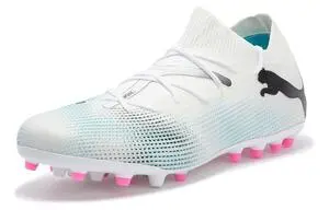 PUMA Future Match Mg Cleats - White/blue/pink