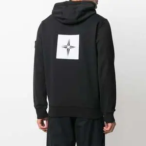 Stone Island Box Print Pullover Hoodie