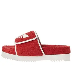 Gucci X Adidas Gg Platform Sandal - Red