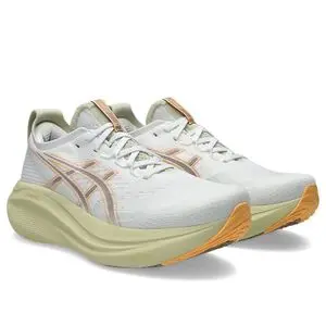Asics Gel Nimbus 27 Wide Athletic Sneakers - White/fawn