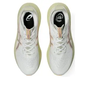 Asics Gel Nimbus 27 Wide Athletic Sneakers - White/fawn