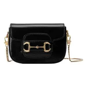 Gucci Horsebit 1955 Super Mini Bag - Black