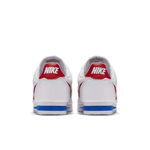 Nike Classic Cortez Leather "white Red" Sneakers - White/blue/red