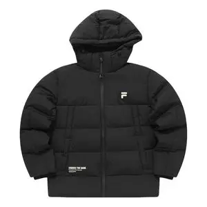 FILA FUSION Down Jacket With Hood - Black