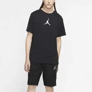 JORDAN Jumpman Dfct Ss Crew Round-neck Short-sleeve Tee - Black
