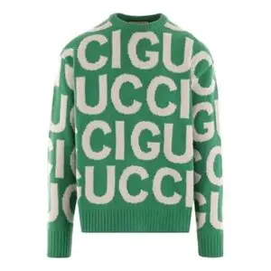 Gucci Wool Sweater With Intarsia - Green
