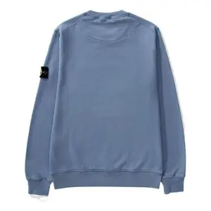 Stone Island Stone Islandgarment Dyed Felpa Sweatshirt - Blue