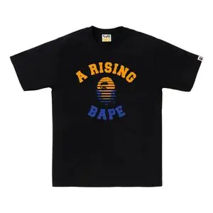 A BATHING APE A Rising Tee - Black