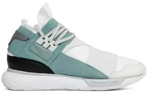 Adidas Y-3 Qasa High "vapor Steel" Sneakers - White/green