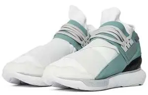 Adidas Y-3 Qasa High "vapor Steel" Sneakers - White/green