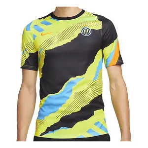 Nike Dri-fit Inter Milan Pre-match Soccer Jersey - Yellow/black/multi-color
