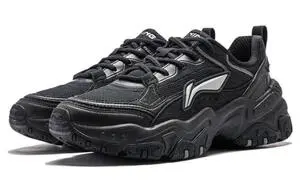 LI-NING Brown Sugar" Black Sneakers - Black/grey