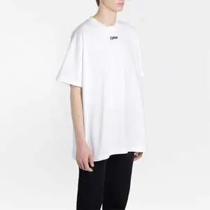 Off-White Ss20 Arrows Logo Print Oversized T-shirt - White