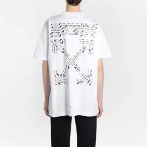 Off-White Ss20 Arrows Logo Print Oversized T-shirt - White
