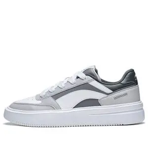 LI-NING Sportswear Lace-up Sneakers - Grey/white