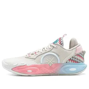 LI-NING Wade All City "origin" Athletic Sneakers - Beige/red/blue