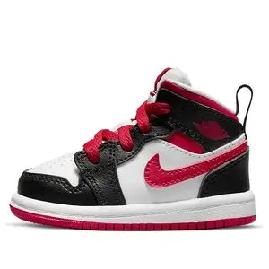 JORDAN Air Jordan 1 Mid Sneakers Black/red/white