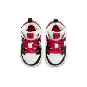 JORDAN 1 Mid Sneakers - Black/red/white