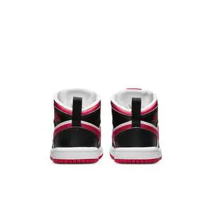 JORDAN 1 Mid Sneakers - Black/red/white
