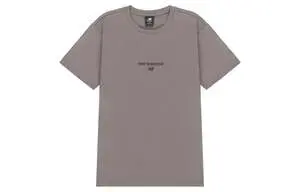 NEW BALANCE Logo Fleece T-shirt Asia Sizing - Taupe