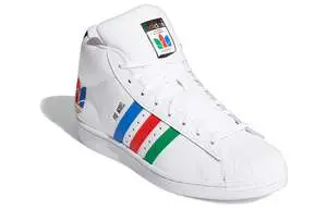 Adidas Pro Model High Top Sneakers - Whiteblue