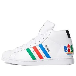 Adidas Pro Model High Top Sneakers - Whiteblue