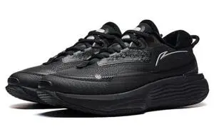 LI-NING Soft Warm Fleece Sneakers - Black/silver