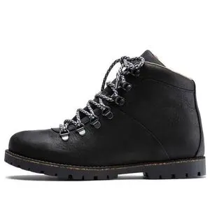 BIRKENSTOCK Jackson Nubuck Leather Lace-up Boots - Black