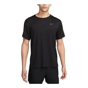 Nike Dri-fit Uv Miler Running T-shirt - Black