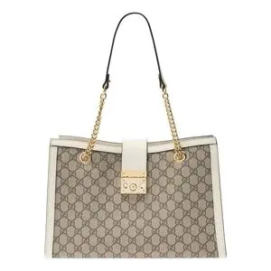 Gucci Padlock Shoulder Bag - Cream