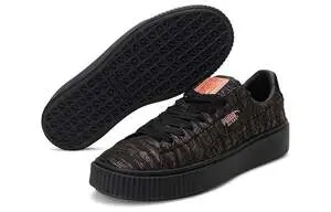 PUMA Basket Platform Velvet Rope Sneaker