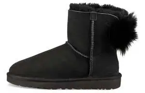 UGG Fluff Bow Mini Boots
