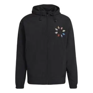 Adidas Logo Sports Black Track Jacket - Default Color